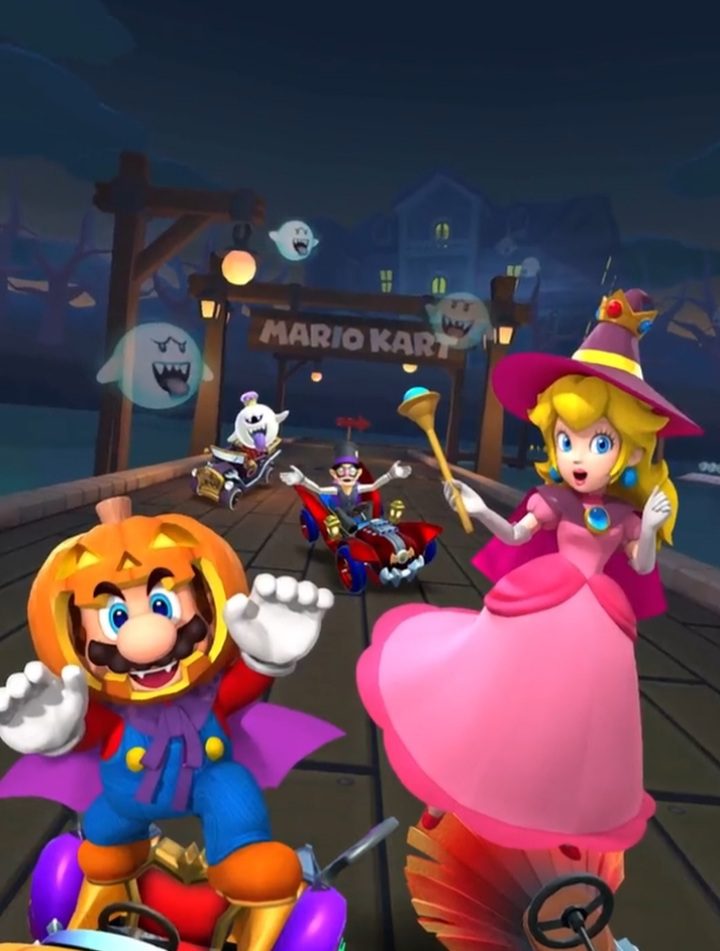 De Halloween Tour griezelt zich een weg naar Mario Kart Tour
